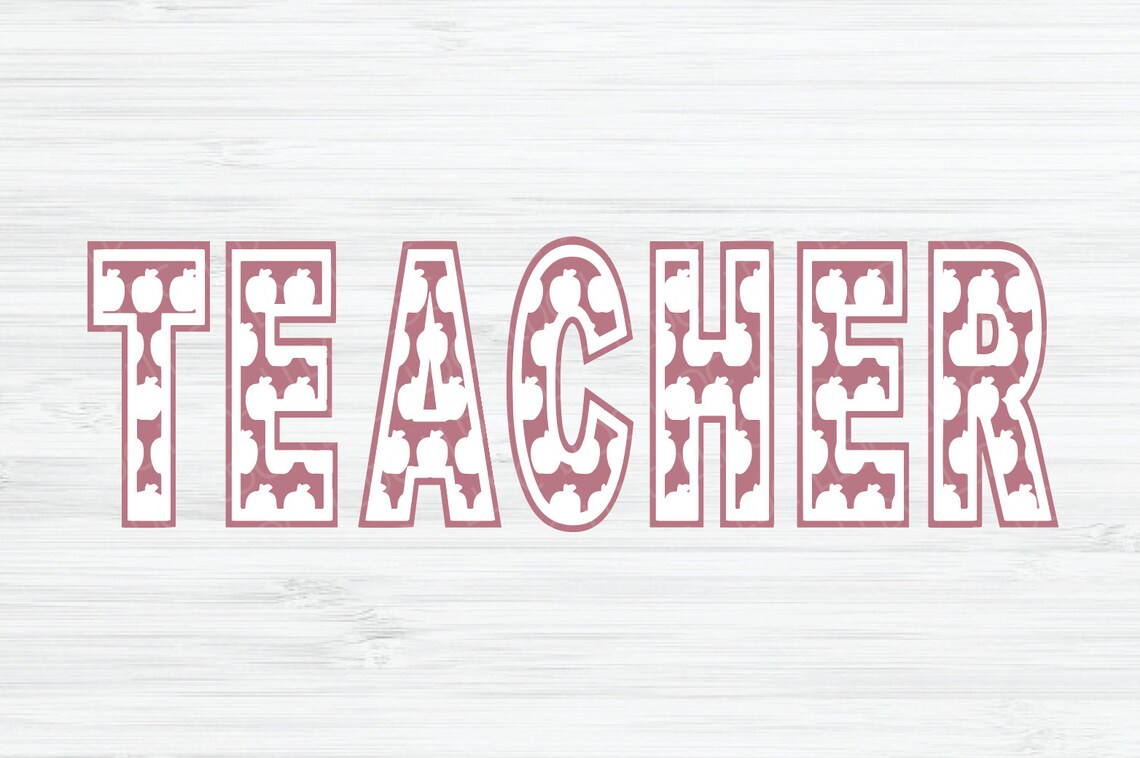 Teacher Svg, Teacher PNG, Teacher Apples, Teaching Svg, School Svg ...