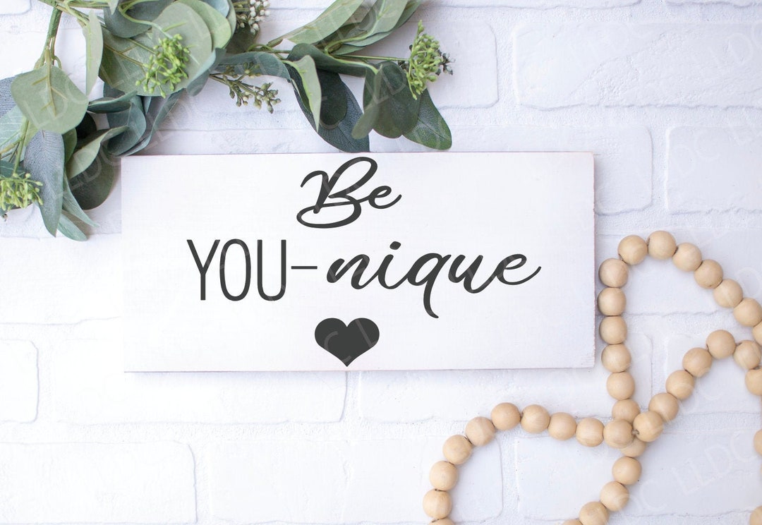 Be You-nique Svg | Be Unique Svg | Positive Quote Svg | Be You Svg ...