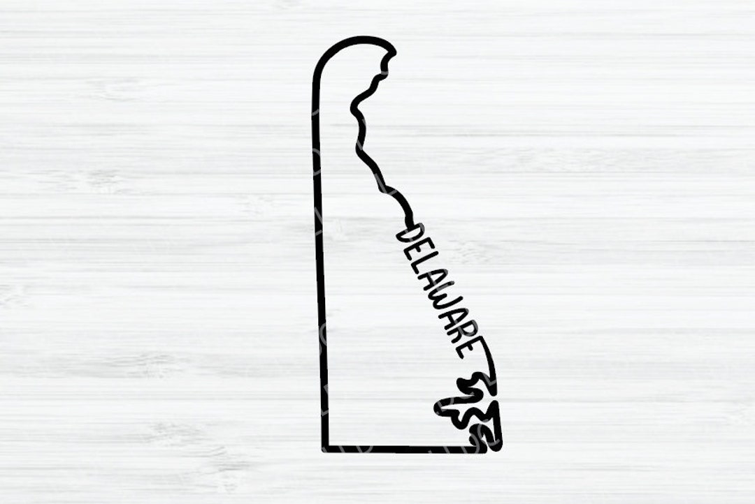 Delaware Outline SVG. Delaware Vector File. Delaware Design. Delaware ...