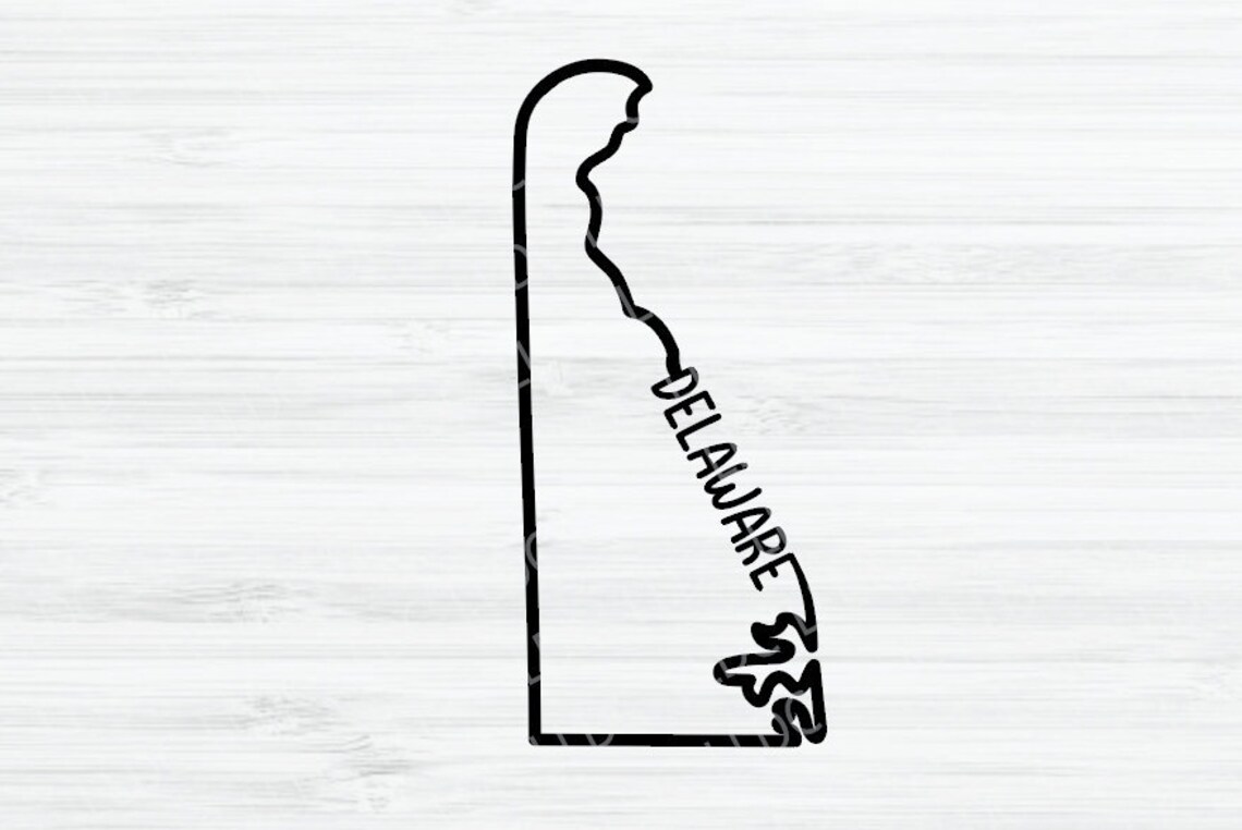 Delaware Outline SVG. Delaware Vector File. Delaware Design. Delaware ...