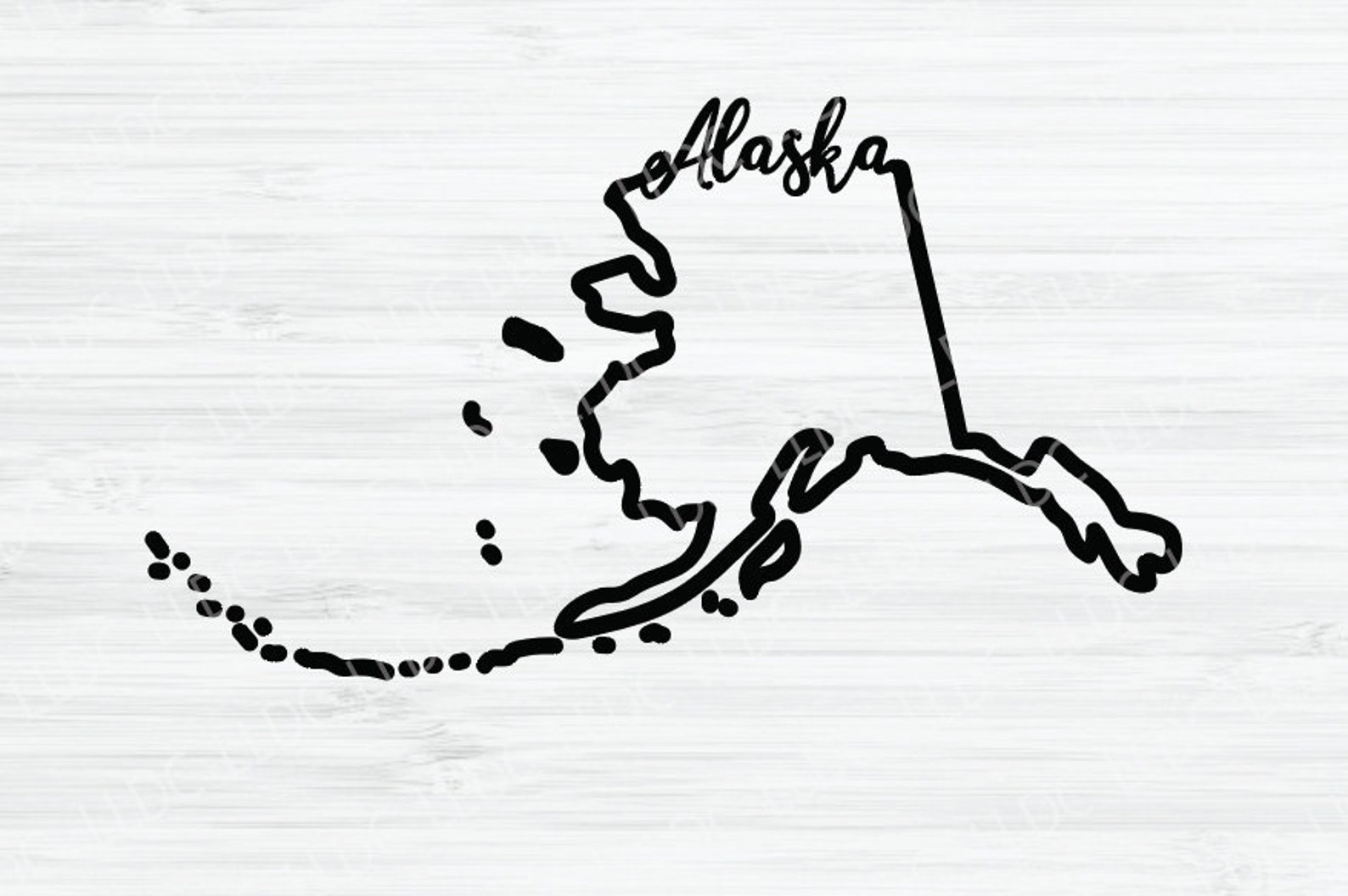 Alaska Outline SVG File. Alaska Cursive Vector File. Alaska PNG Design ...