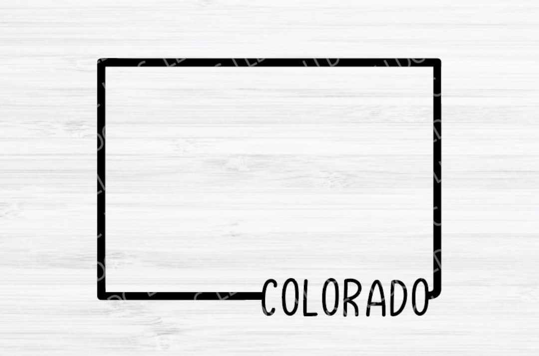 Colorado Outline SVG. Colorado Vector File. Colorado Design. Colorado ...