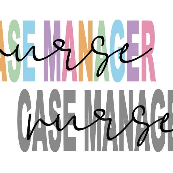 Rn Case Manager Svg - Etsy