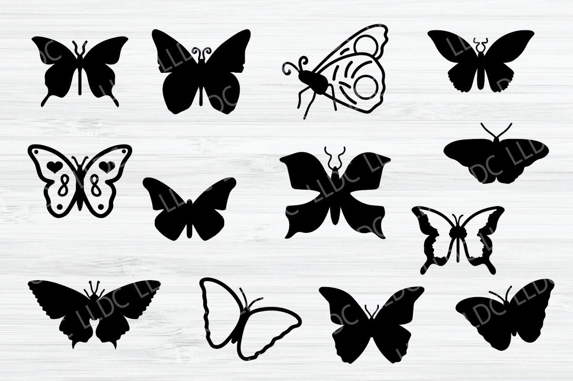 Butterfly svg bundle butterfly silhouette svg animal svg | Etsy