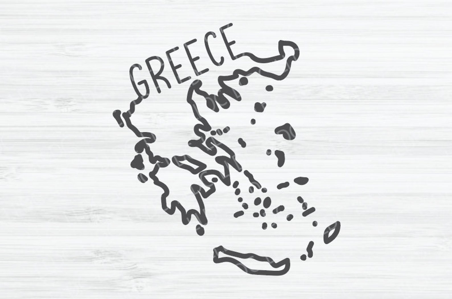 Greece Outline SVG Greece Print Vector Greece Design - Etsy