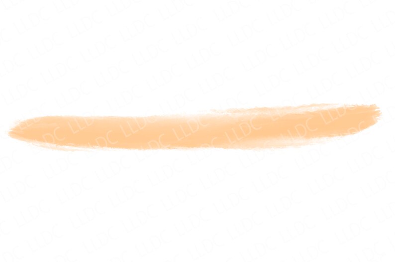 Peach Watercolor Brush Stroke Png | Paint Brush Strokes Clip Art ...