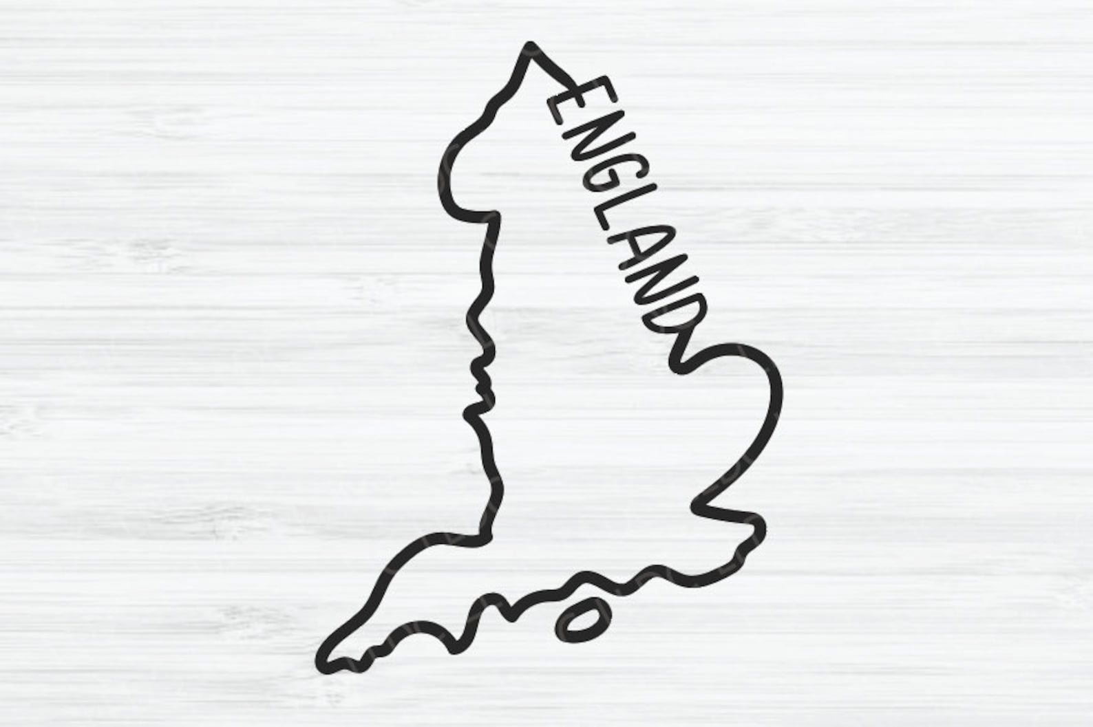 England outline SVG England Writing Vector File England | Etsy