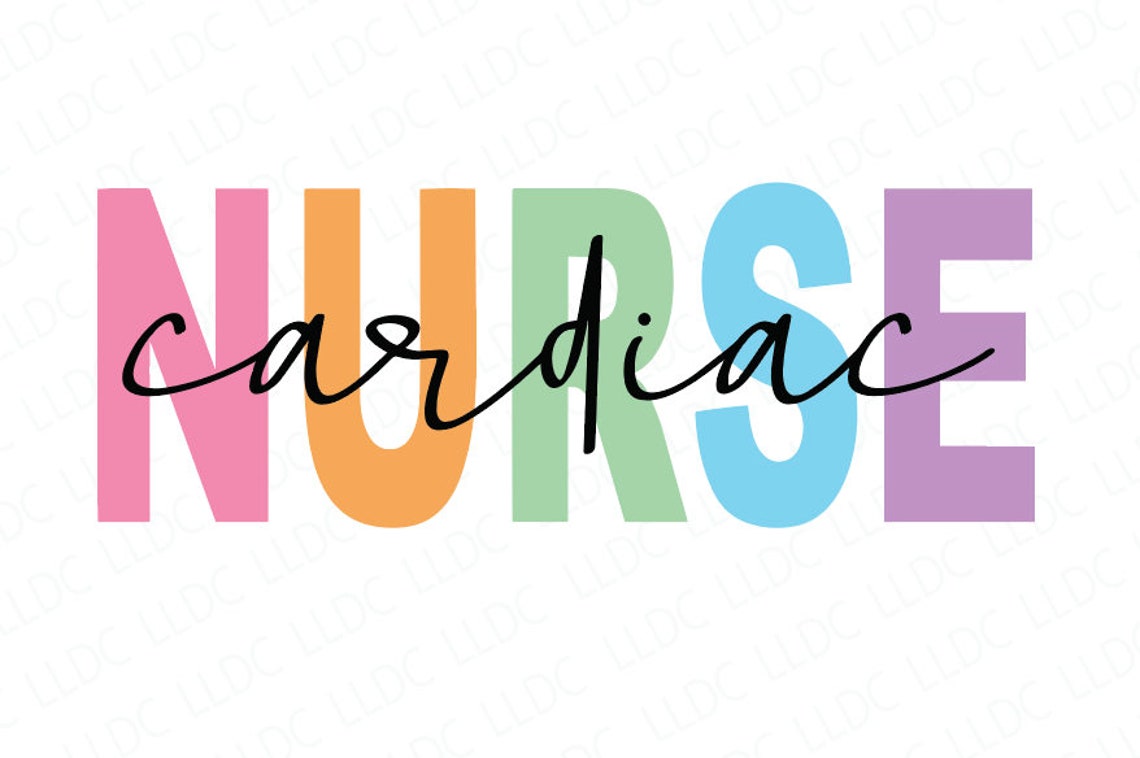 Cardiac Nurse Svg Nurse Life SVG Nurse Svg Medical Svg - Etsy