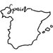 Spain Outline SVG PNG, Spain Cursive Svg, Espana Vector File, Country ...