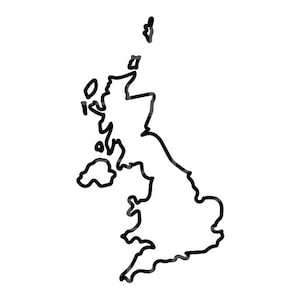 United Kingdom Outline SVG PNG, United Kingdom Cursive Vector, United ...