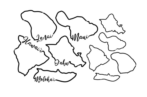 Hawaiian Archipelago Outline