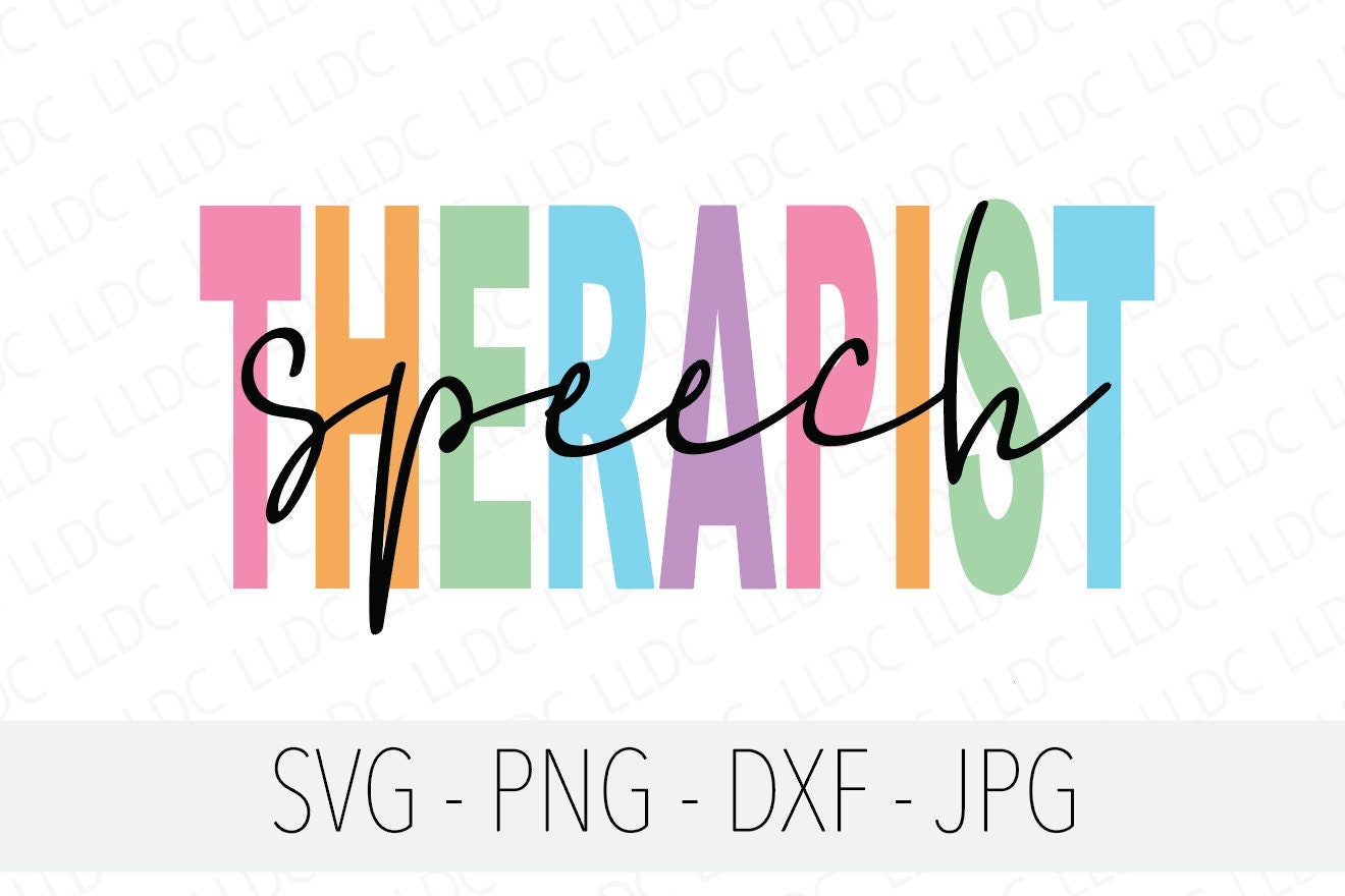 Logopeda svg png jpg dxf Logopedia svg Sublimación del - Etsy México