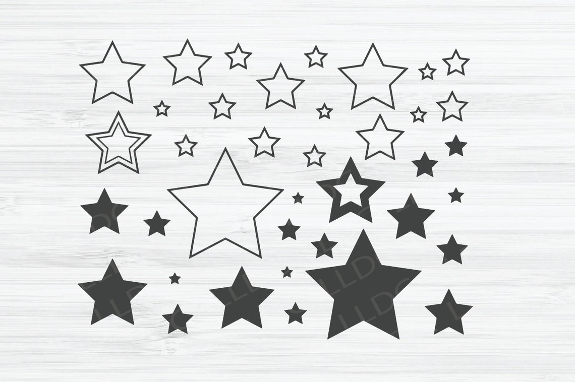 Stars SVG Cut File. Stars Cricut Cut File. Star Svg. Stars - Etsy
