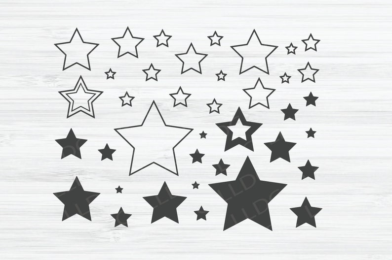 Stars SVG Cut File. Stars Cricut Cut File. Star Svg. Stars - Etsy
