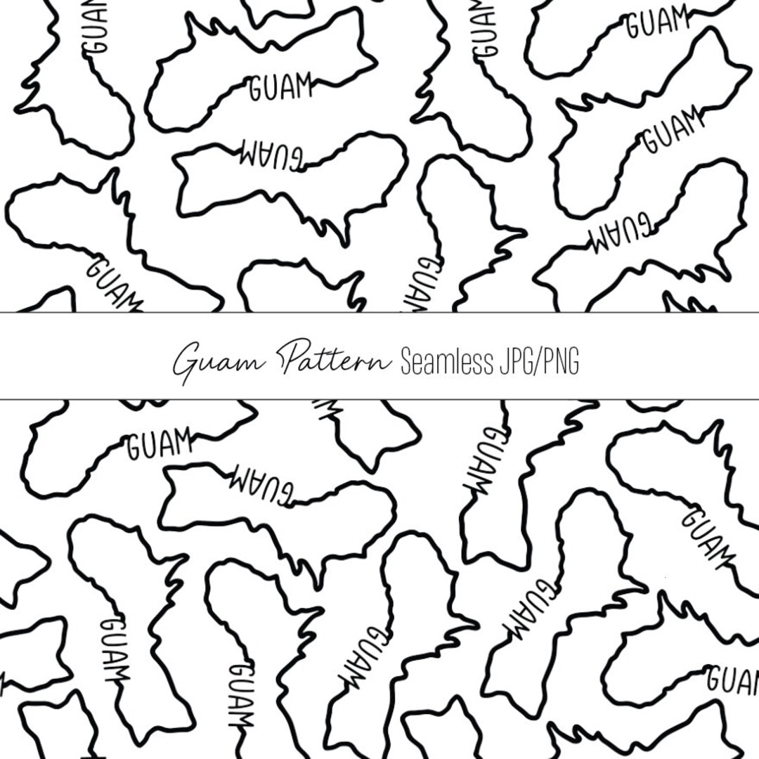 Guam Seamless Pattern. Scrapbook Digital Paper Png. Guam PNG. Guam ...