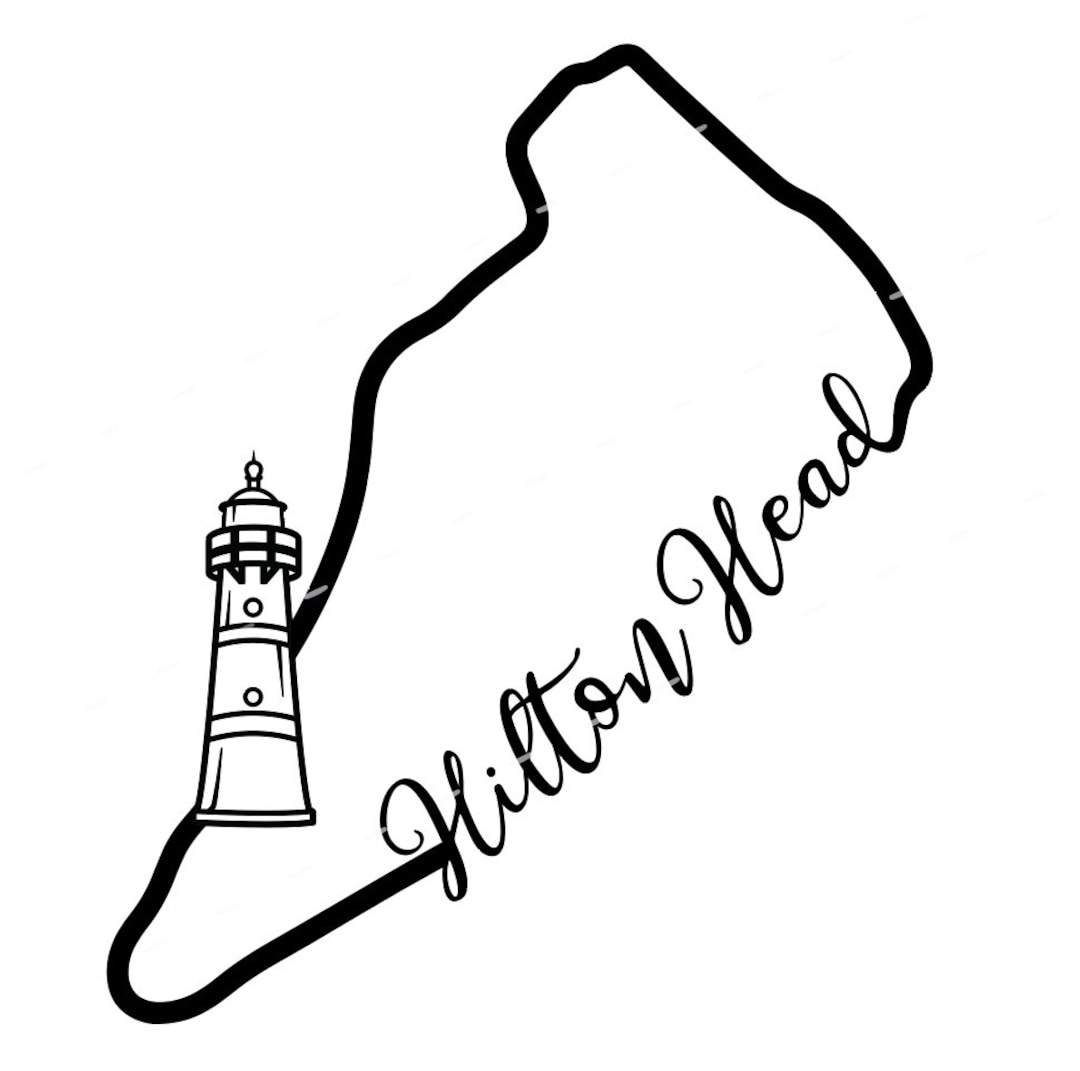 Hilton Head Island Svg, Hilton Head Png, Hilton Head Lighthouse Svg ...