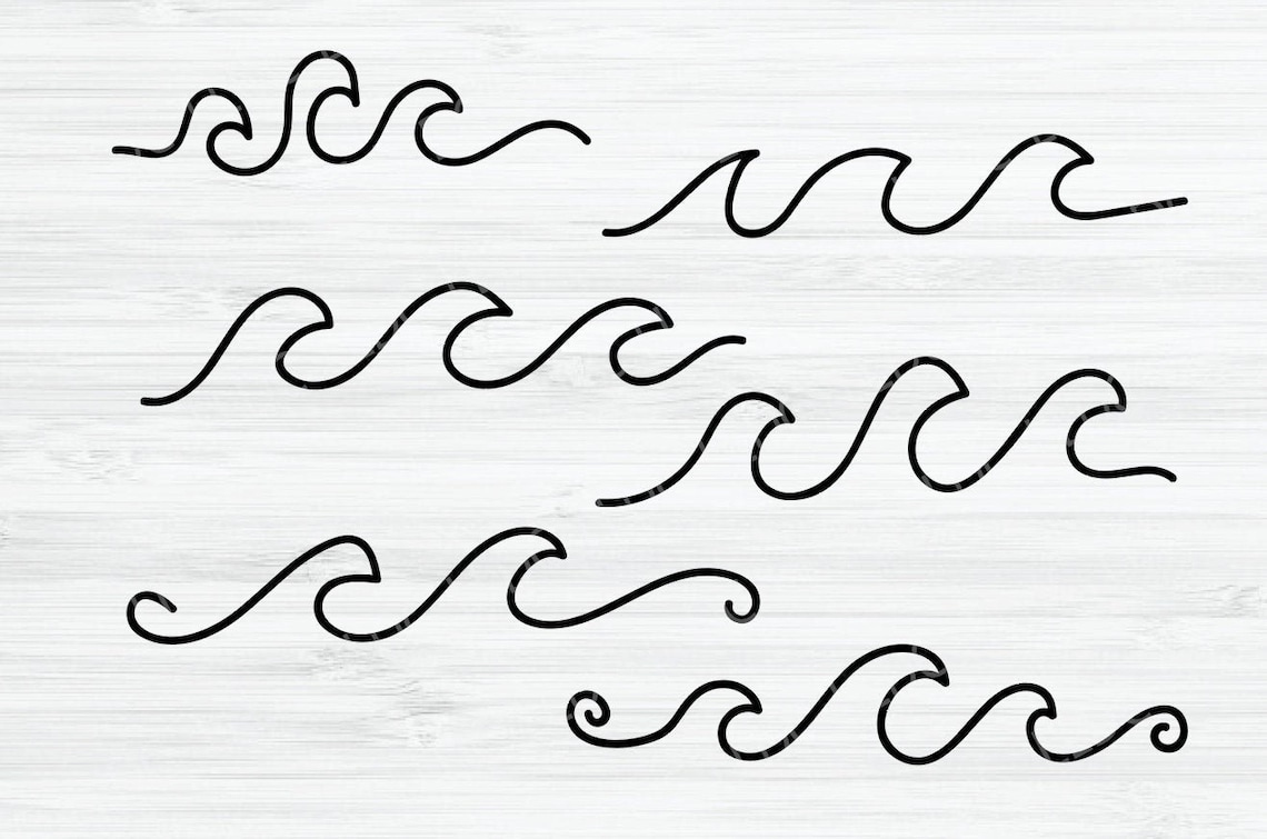 Waves Svg Beach Svg Wave Svg Ocean Svg Sea Svg - Etsy