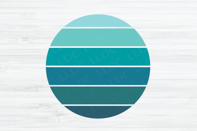 Círculo SVG Archivo / Círculo colorido svg / Retro svg, Retro círculo ...