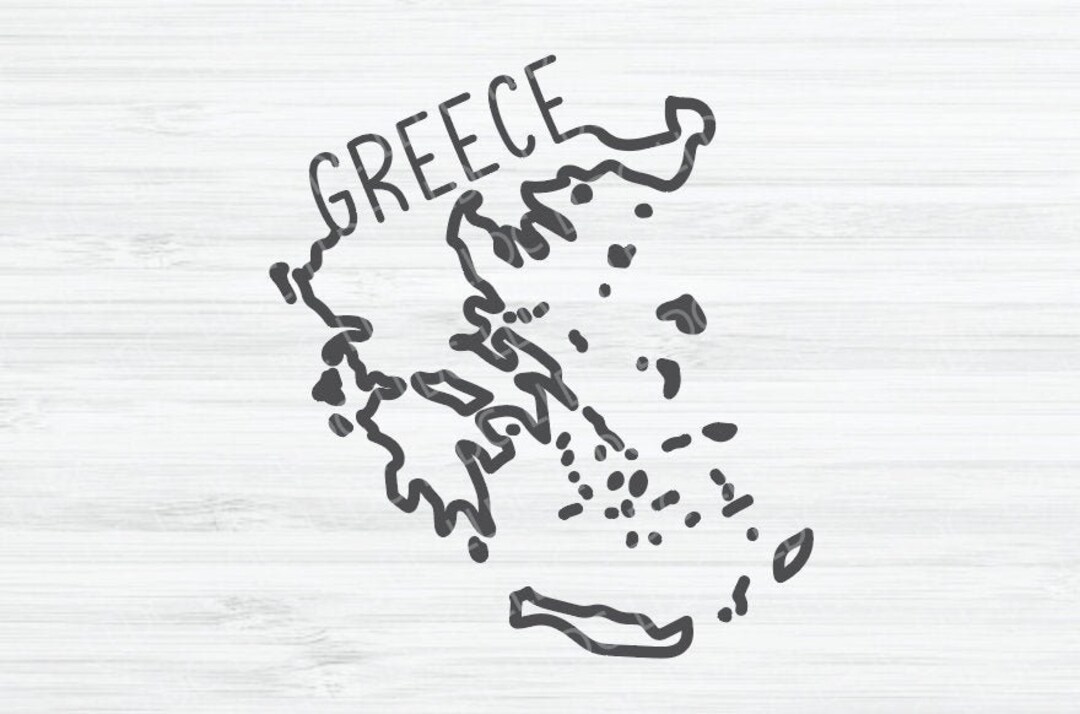 Greece Outline PNG, Greece Print Vector, Greece Design, Country Png ...