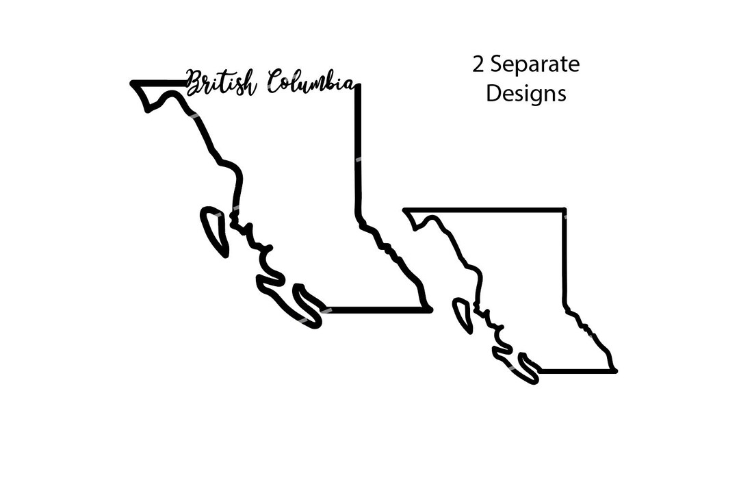 British Columbia Outline SVG, British Columbia Vector, British Columbia ...