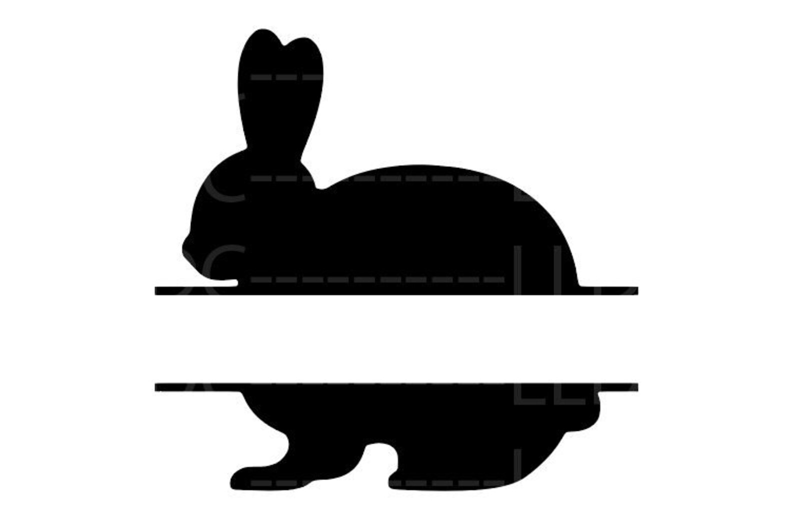 Split Bunny Svg Png Dxf Jpg, Split Rabbit Svg, Barnyard Animals, Split ...