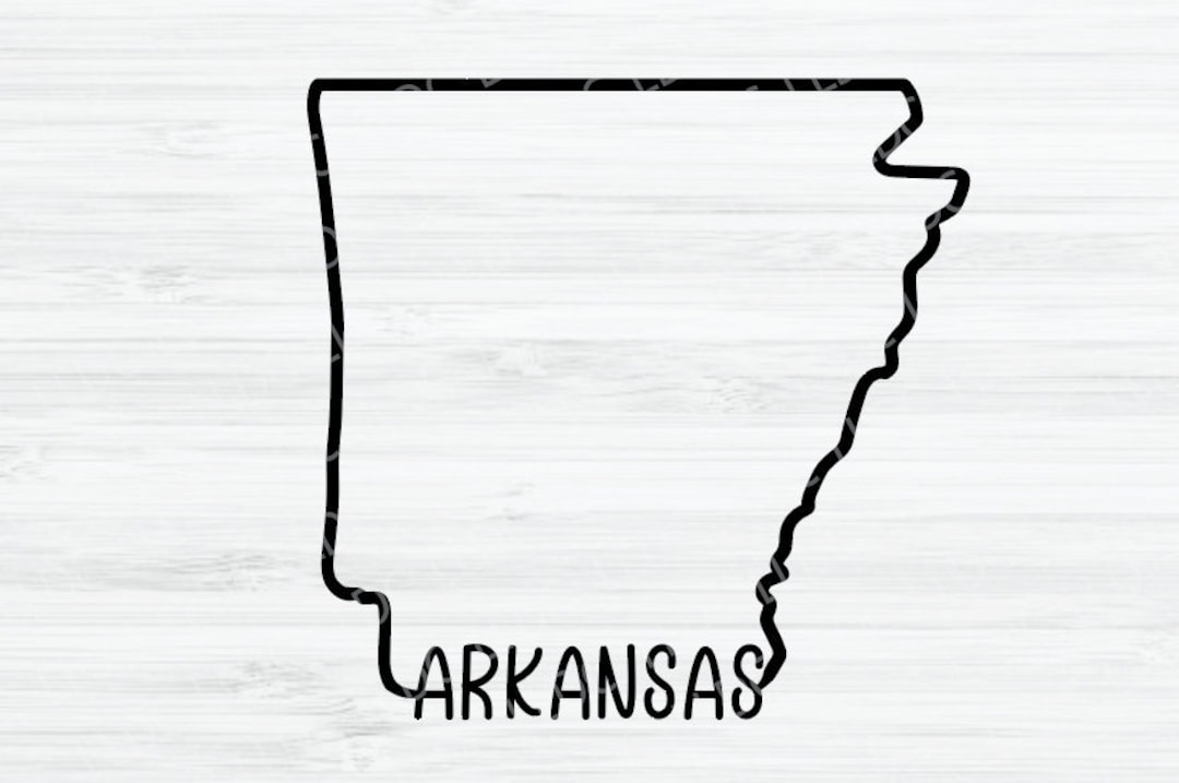 Arkansas Outline SVG. Arkansas Vector File. Arkansas Design. Arkansas ...