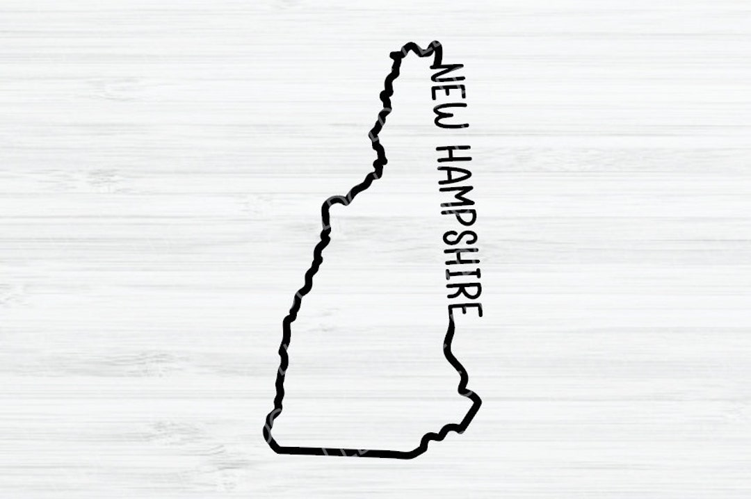 New Hampshire Outline SVG. New Hampshire Vector File. New Hampshire ...