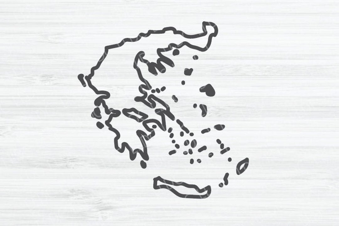Greece Outline PNG, Greece Print Vector, Greece Design, Country Png ...