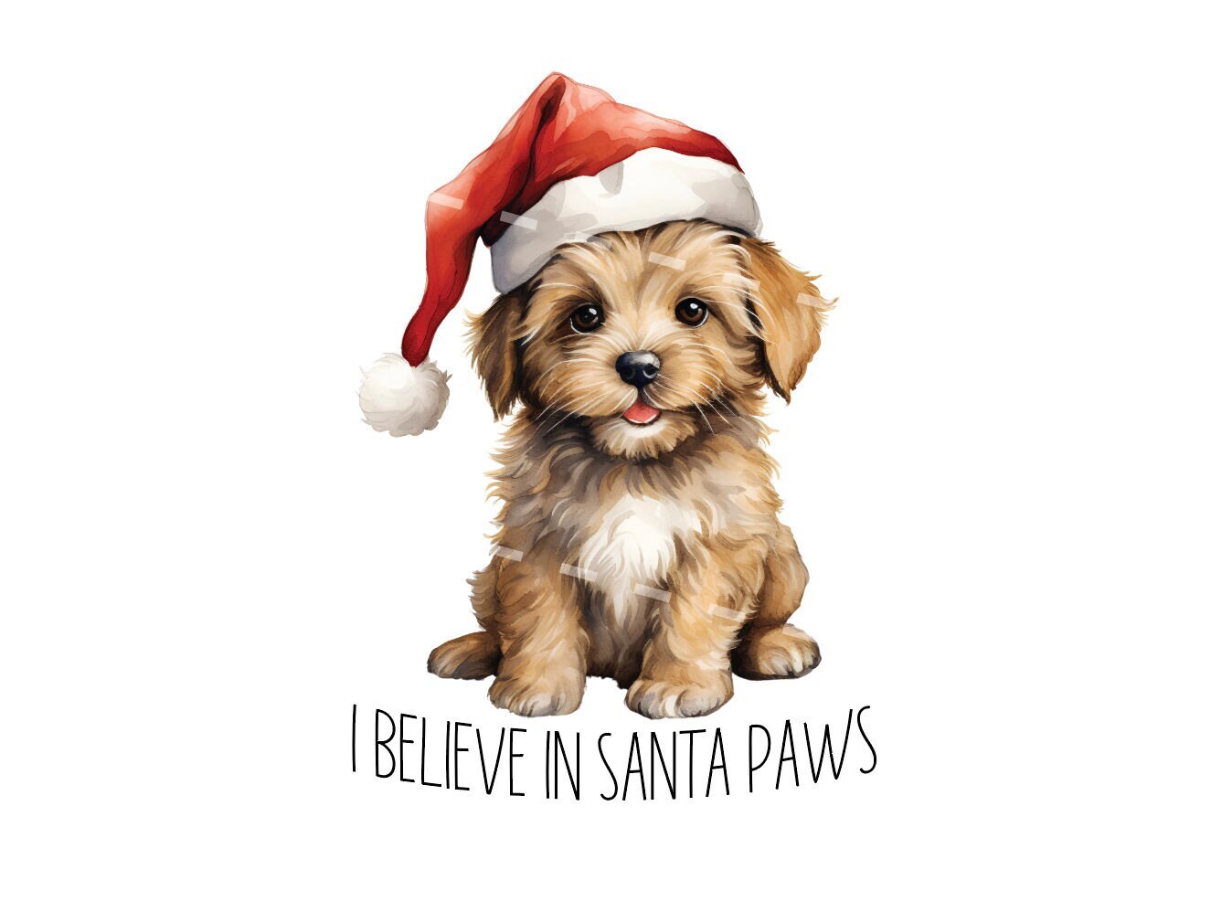 Cute Santa Puppy