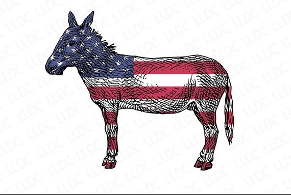 American Donkey Png USA Donkey Png File. Patriotic Png. - Etsy