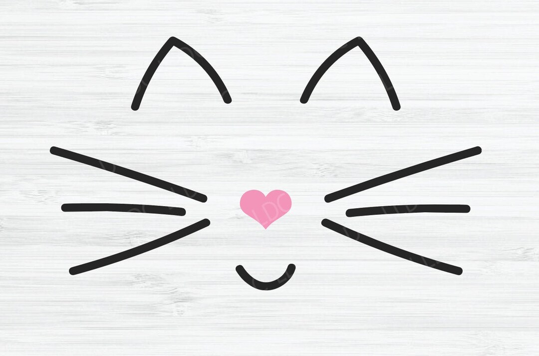 Cat Face SVG File. Cat Svg | Kitten SVG File | Kitten Cut File | Pet ...