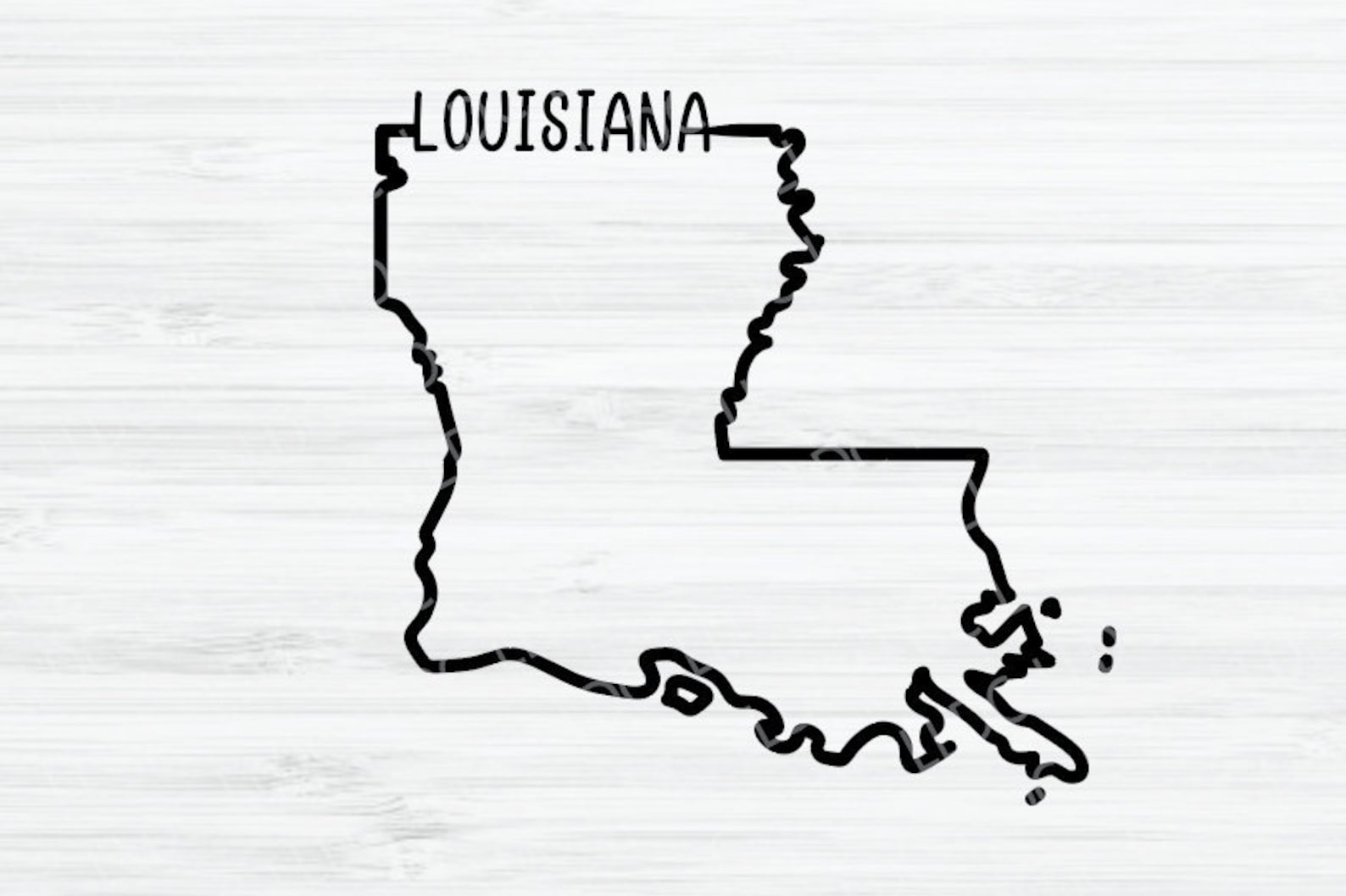 Louisiana Outline SVG. Louisiana Vector File. Louisiana Design ...