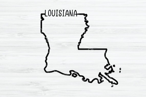 Louisiana Map Outline