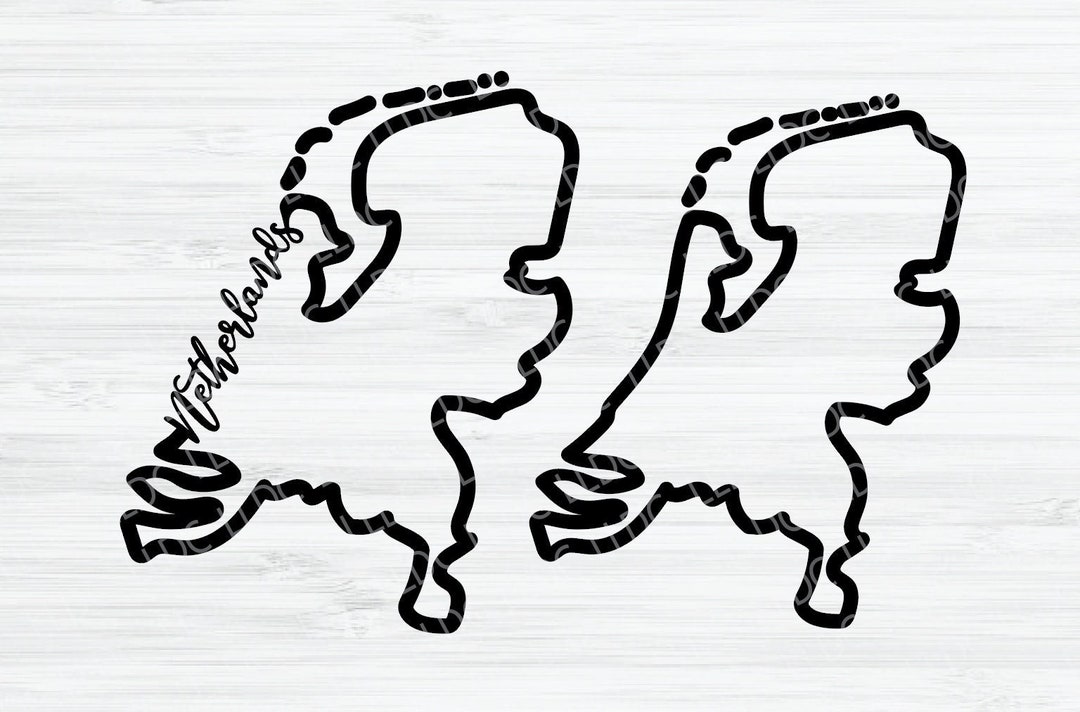 Netherlands Outline SVG, Netherlands Plain Outline, Netherlands Cursive ...