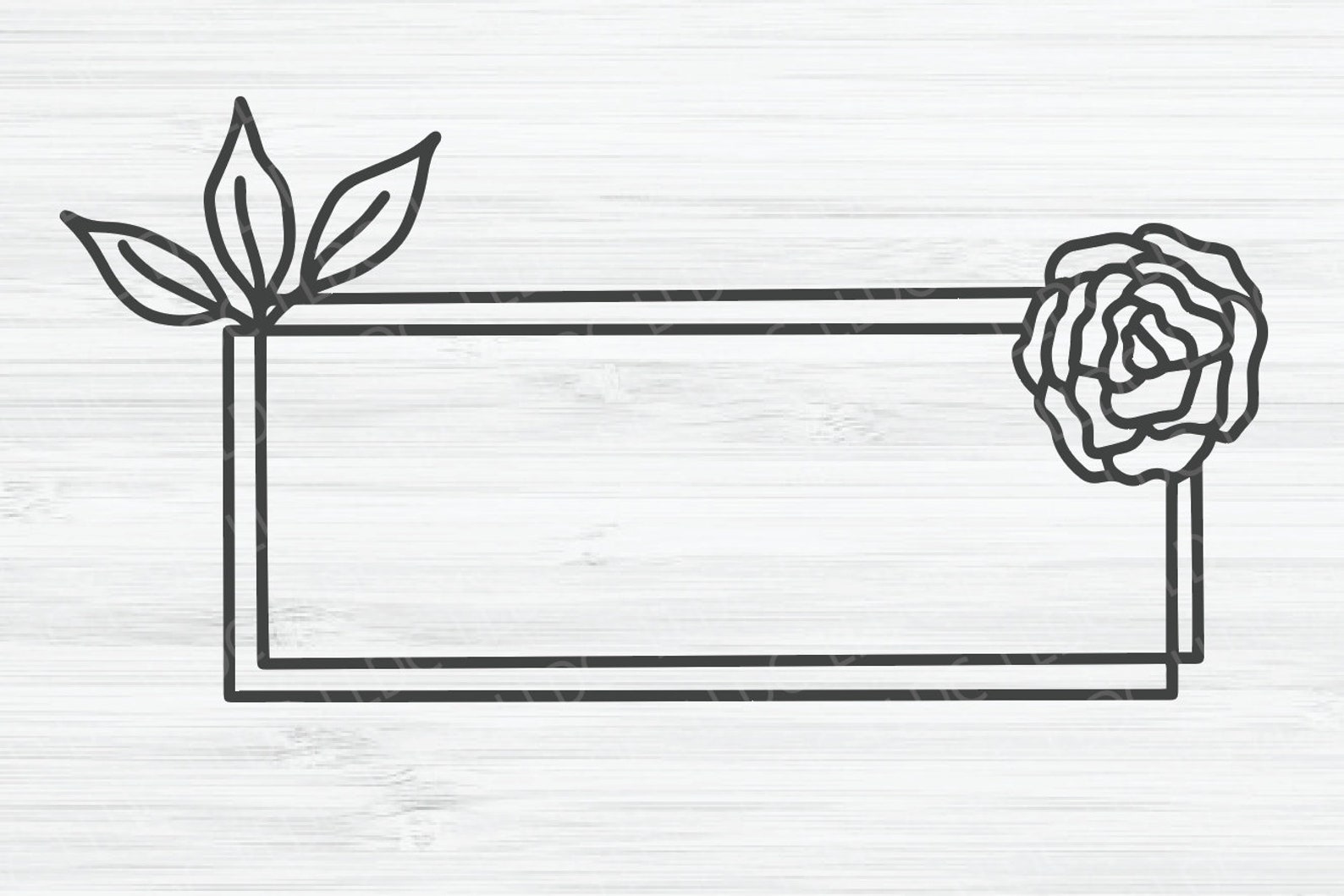 Rose Flower Frame SVG Wreath SVG Flower Wreath Svg - Etsy