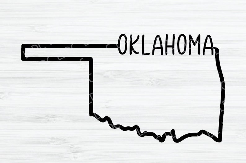 Oklahoma Outline SVG. Oklahoma Svg. Oklahoma Vector. Oklahoma - Etsy