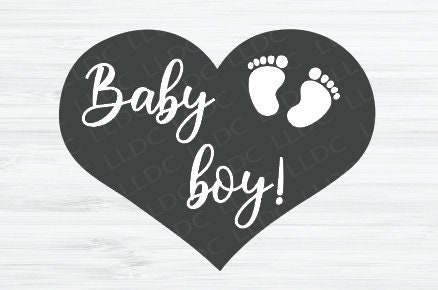 Baby Boy Svg It's a Boy Svg Baby Svg Baby Feet Svg | Etsy