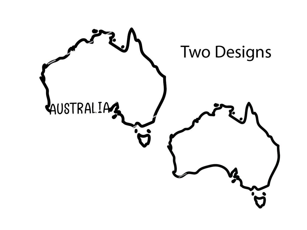 Australia Outline SVG, Australia Vector, Australia Design, Country Svg ...