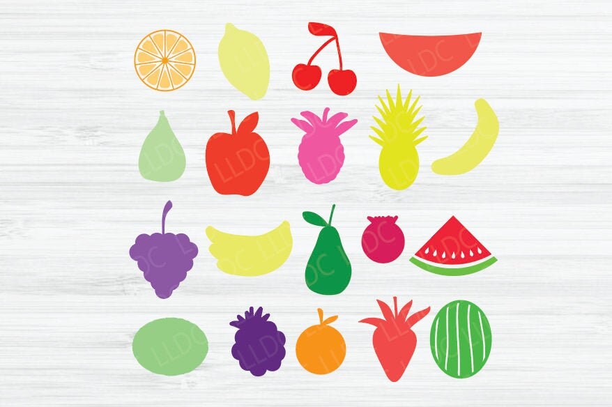 Fruit SVG Bundle Food svg bundle Orange svg Apple svg | Etsy
