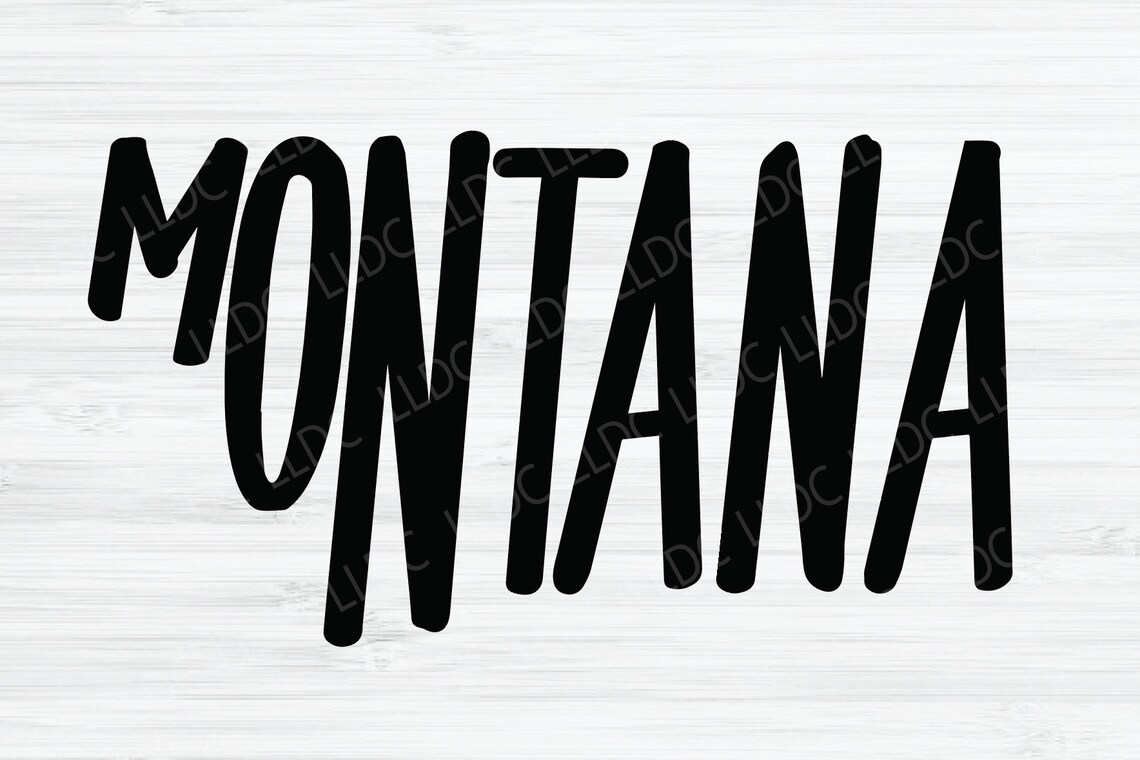 Montana SVG PNG File. Montana Vector File. Montana in Shape of - Etsy