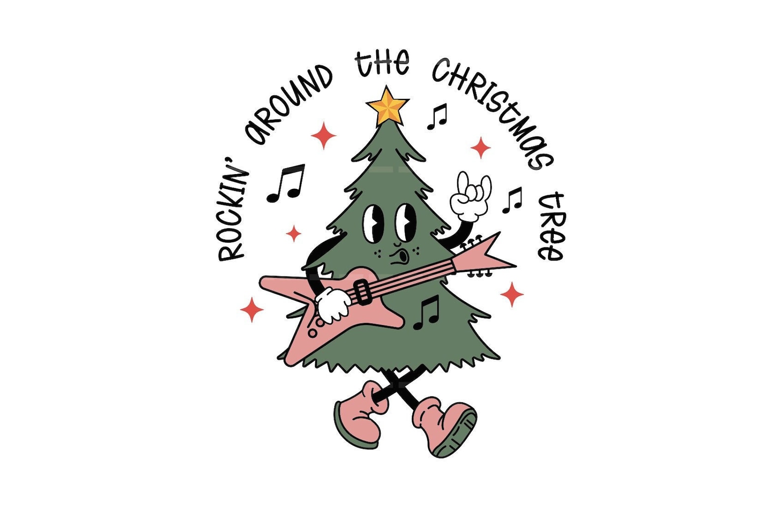 Rockin Around the Christmas Tree Png Jpg Christmas Png Xmas - Etsy