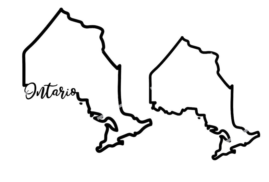 Ontario Outline SVG, Ontario Vector, Ontario Cursive Design, Country ...