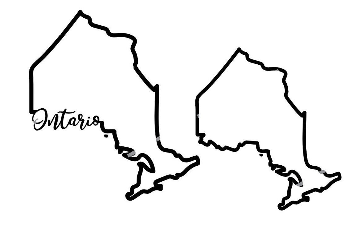 Ontario Outline SVG, Ontario Vector, Ontario Cursive Design, Country ...