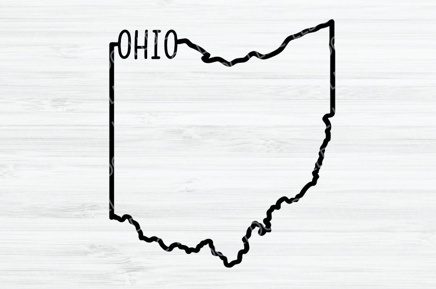 Ohio Outline SVG. Ohio Vector File. Ohio Design. Ohio State Digital ...