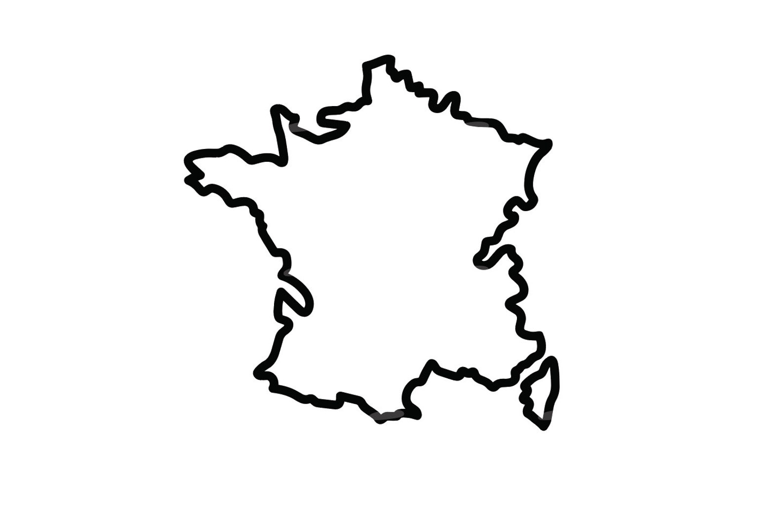France Outline SVG PNG France Cursive Vector File France - Etsy