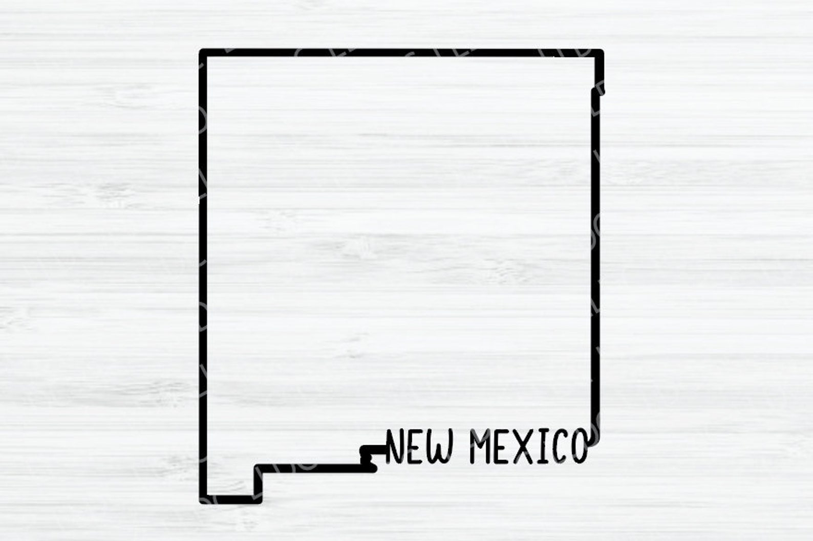 New Mexico Outline SVG. New Mexico Vector File. New Mexico - Etsy