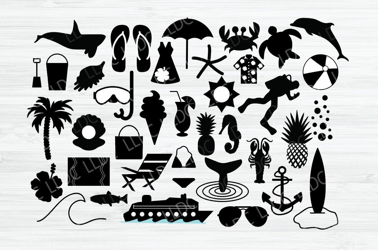Beach Bundle Svg | Vacation Svg | Holiday Svg | Summer Svg | Beach Day ...