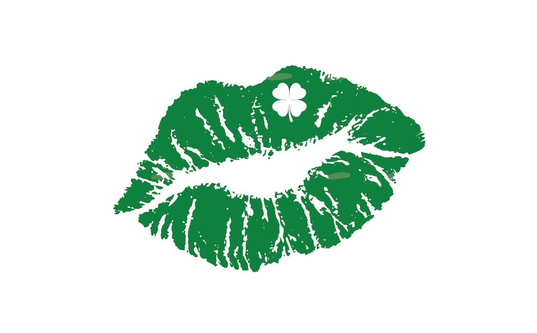 Irish Clover Lips Png, St Patrick's Day Lips Png, Green Lips ...
