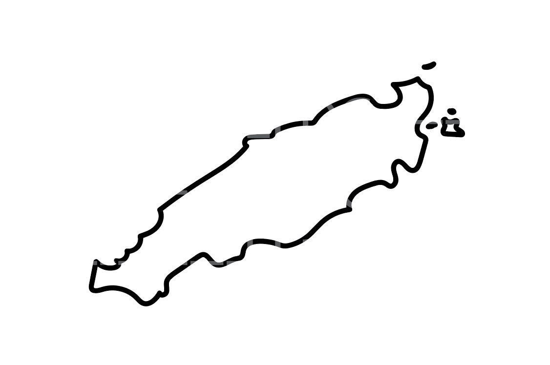 Trinidad and Tobago Outlines SVG/PNG, Trinidad Vector, Trinidad Cursive ...