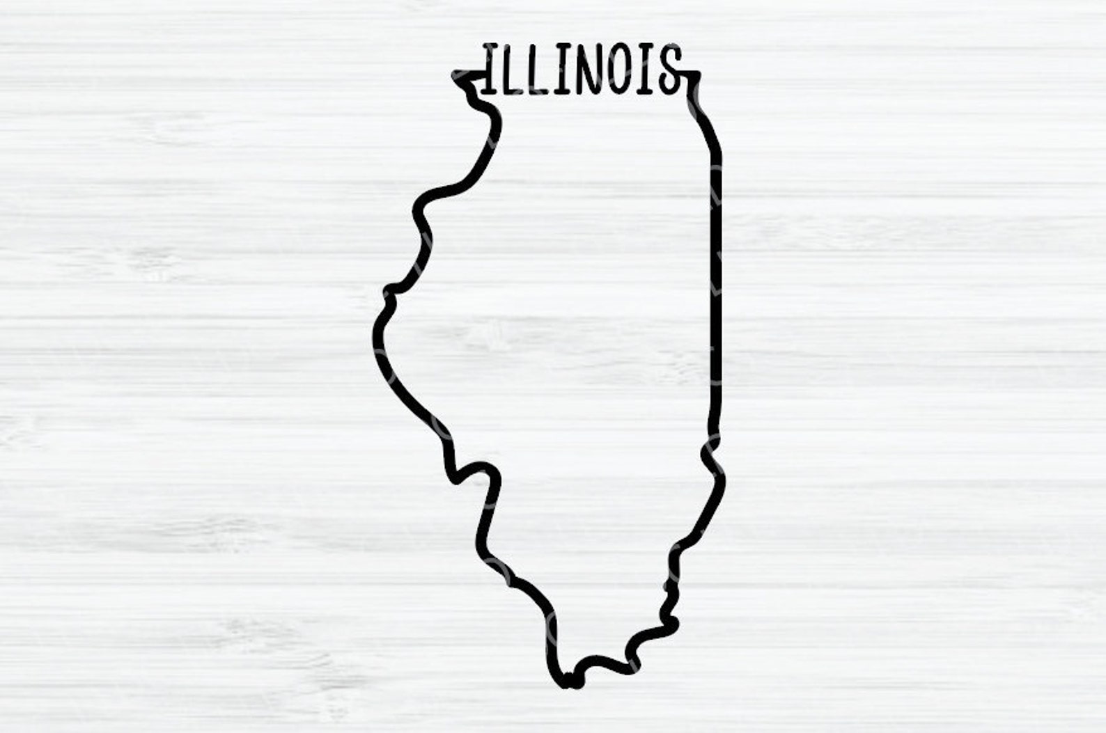 Illinois Outline SVG. Illinois Vector File. Illinois Design. - Etsy ...